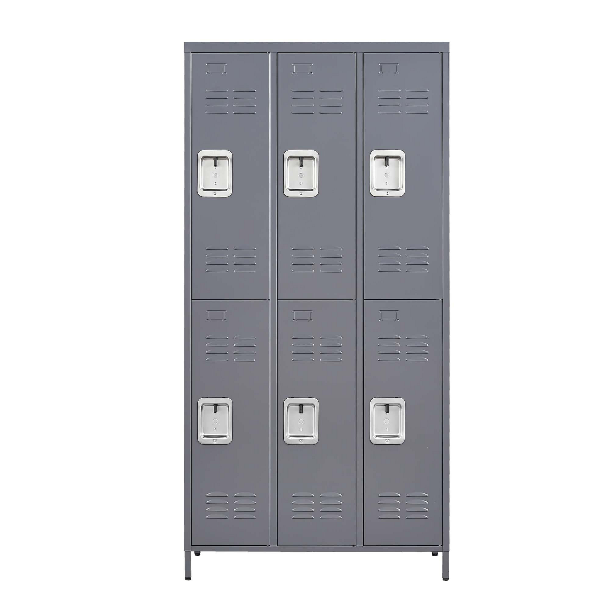 17 Stories 6 Door 72"H Metal Lockers With Lock For Employees,Storage ...